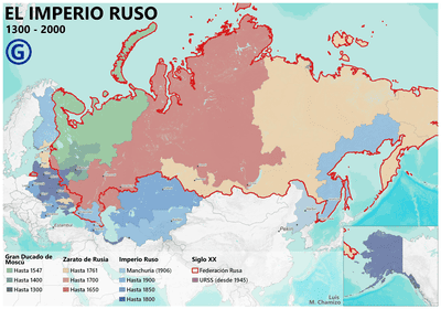 MAPA DEL IMPERIALISMO RUSO, LA CONQUISTA DE ORIENTE - Geopol 21