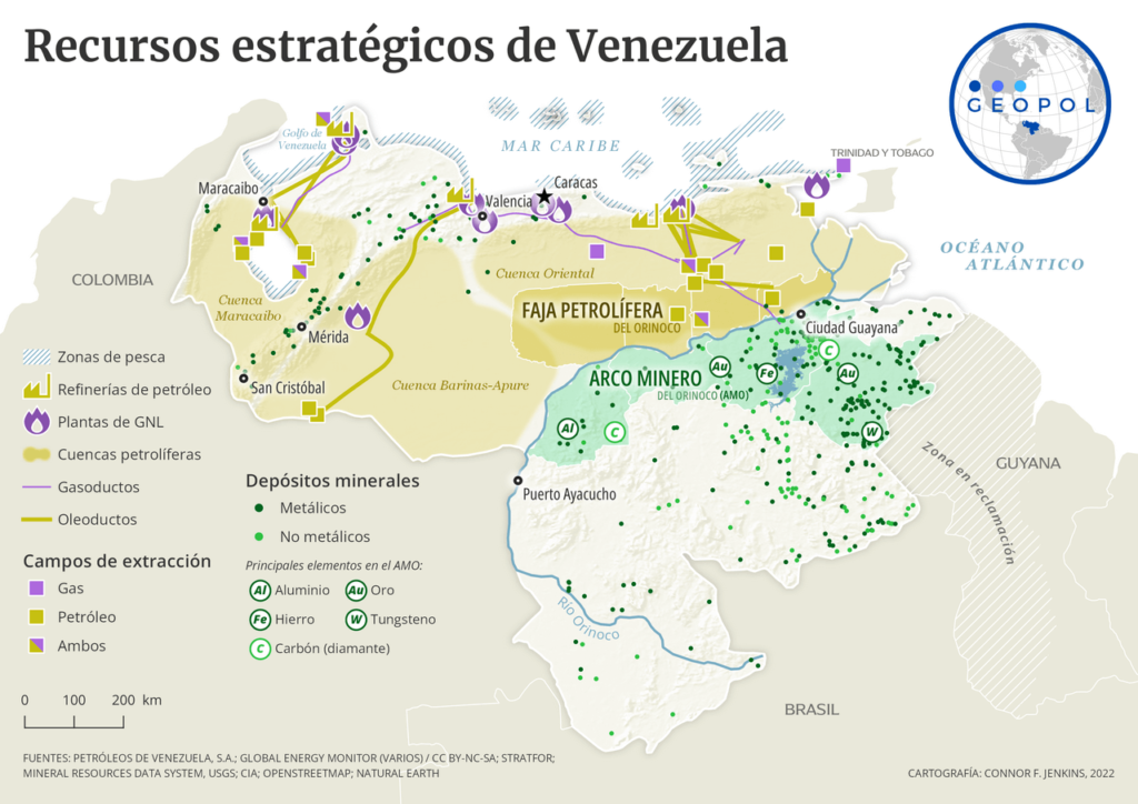 MAPA DE LOS RECURSOS ESTRATÉGICOS DE VENEZUELA - Geopol 21